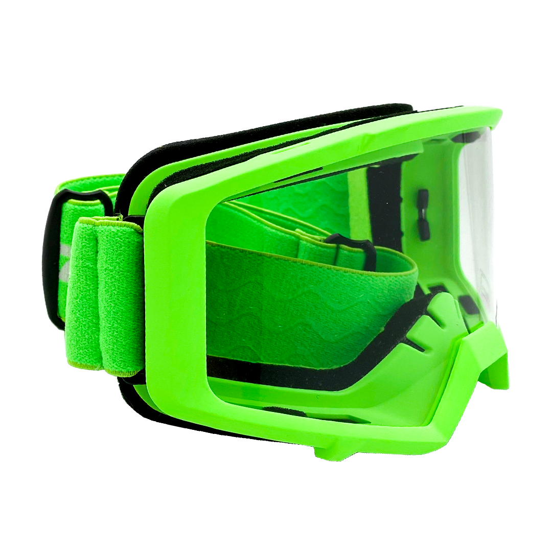 Green Motocross ATV Off Road Goggles from Typhoon Helmets