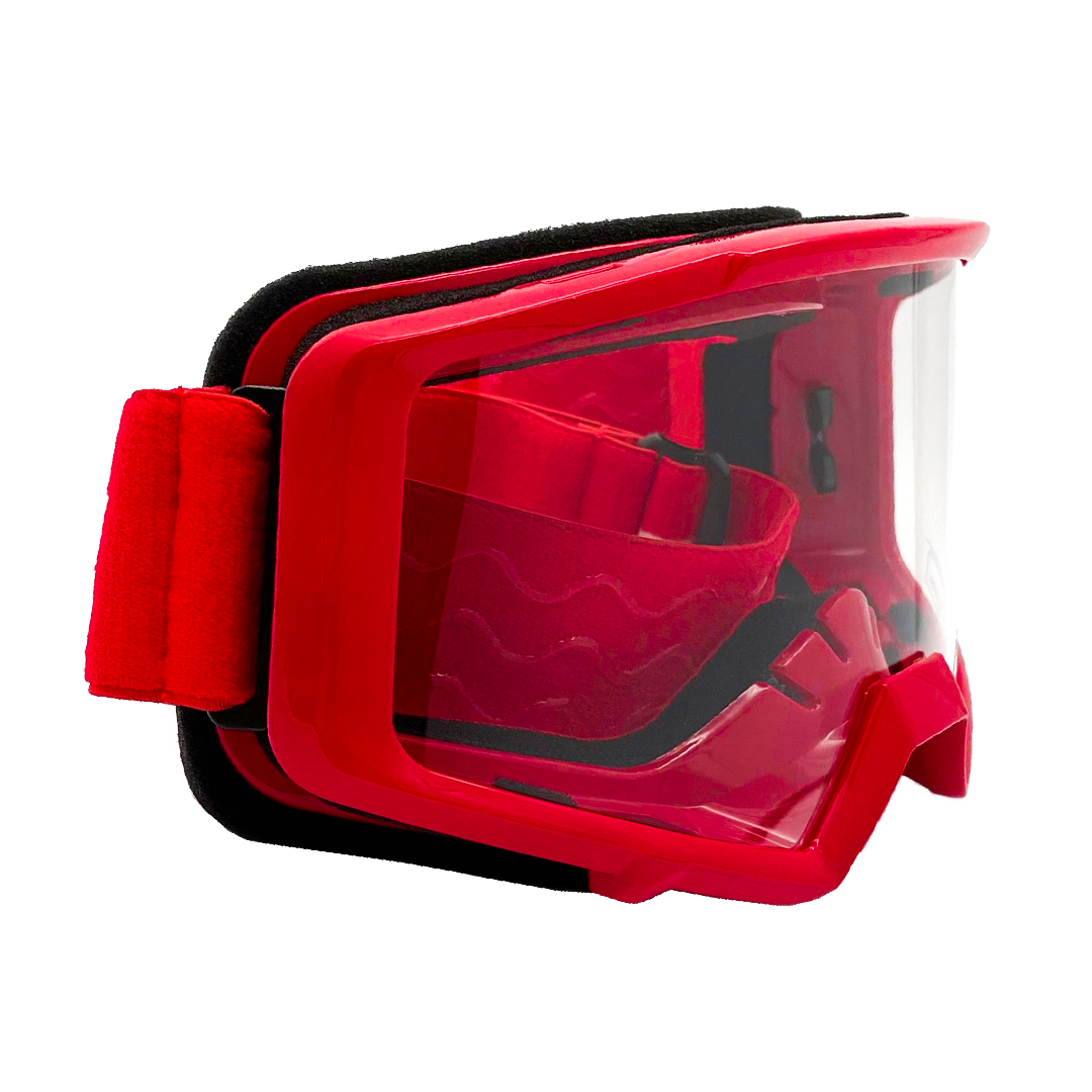 Red Motocross ATV Off Road Goggles from Typhoon Helmets