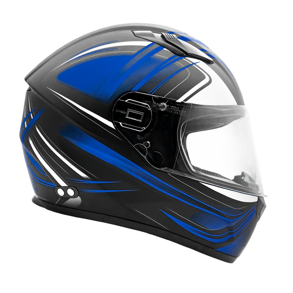 3X 4X Adult Full Face Helmet Blue from Typhoon Helmets