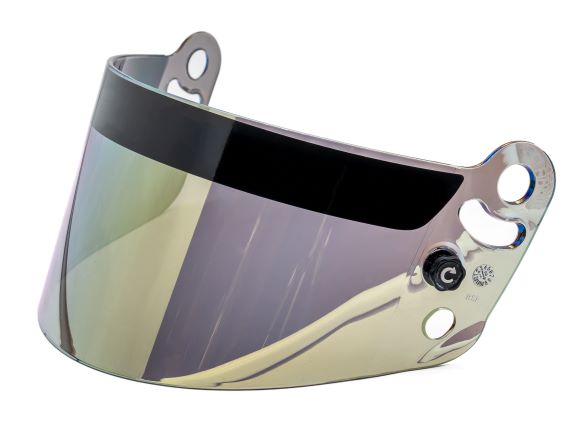 Gold SA2015 SA2020 Snell Approved Mirrored Smoke Tinted Shield ...