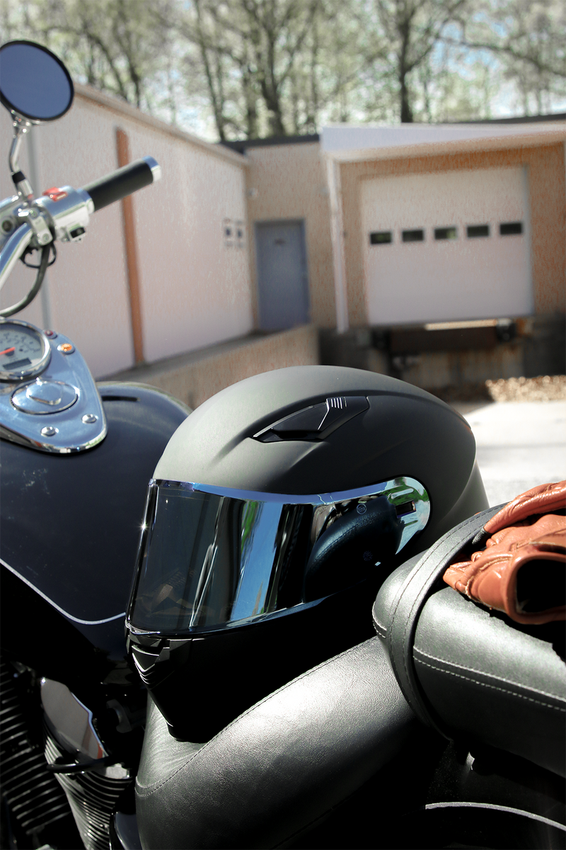 Rainbow Blue Full Face Adult TH129 Shield | Typhoon Helmets