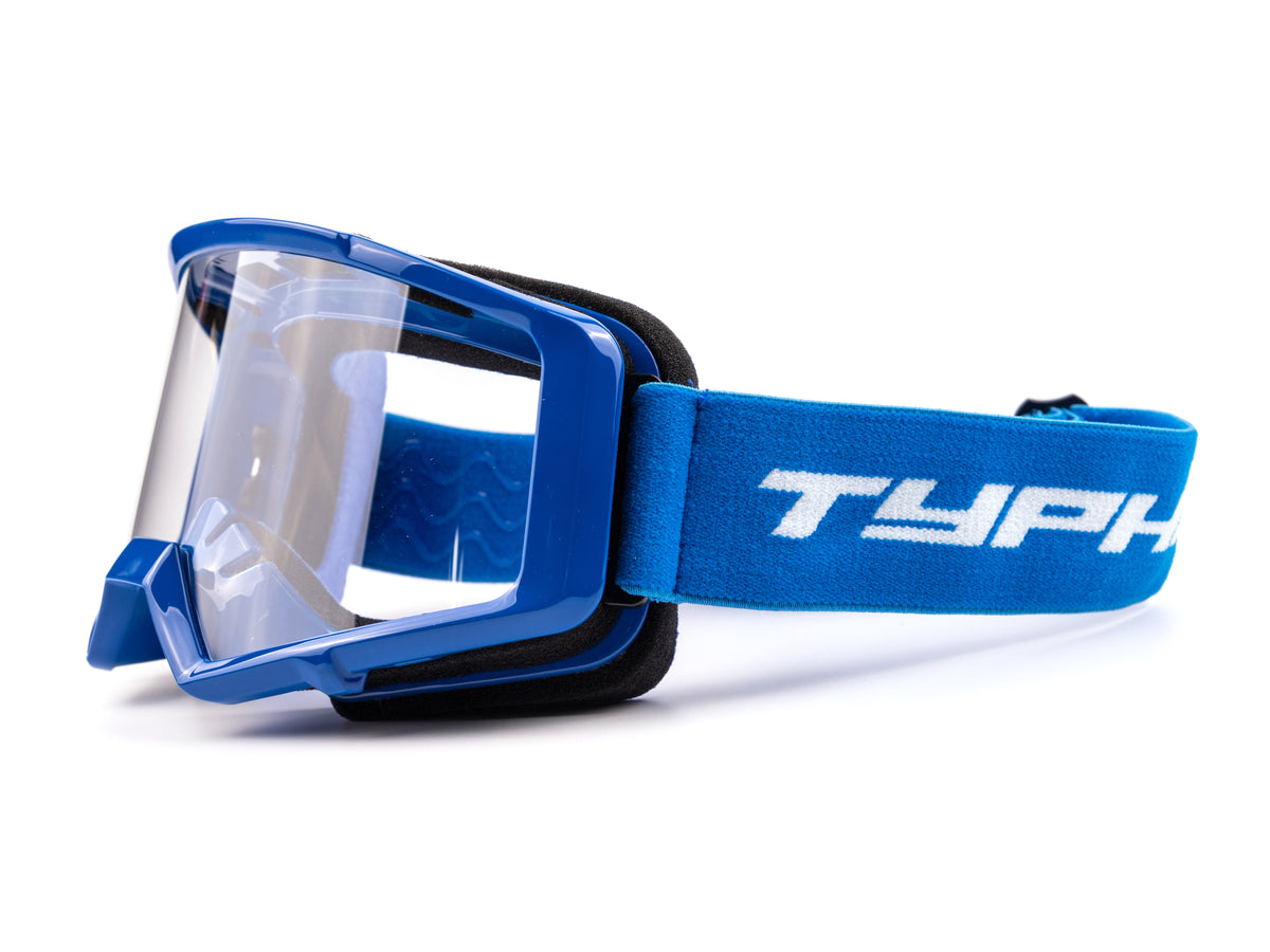 Blue Motocross ATV Off Road Goggles from Typhoon Helmets