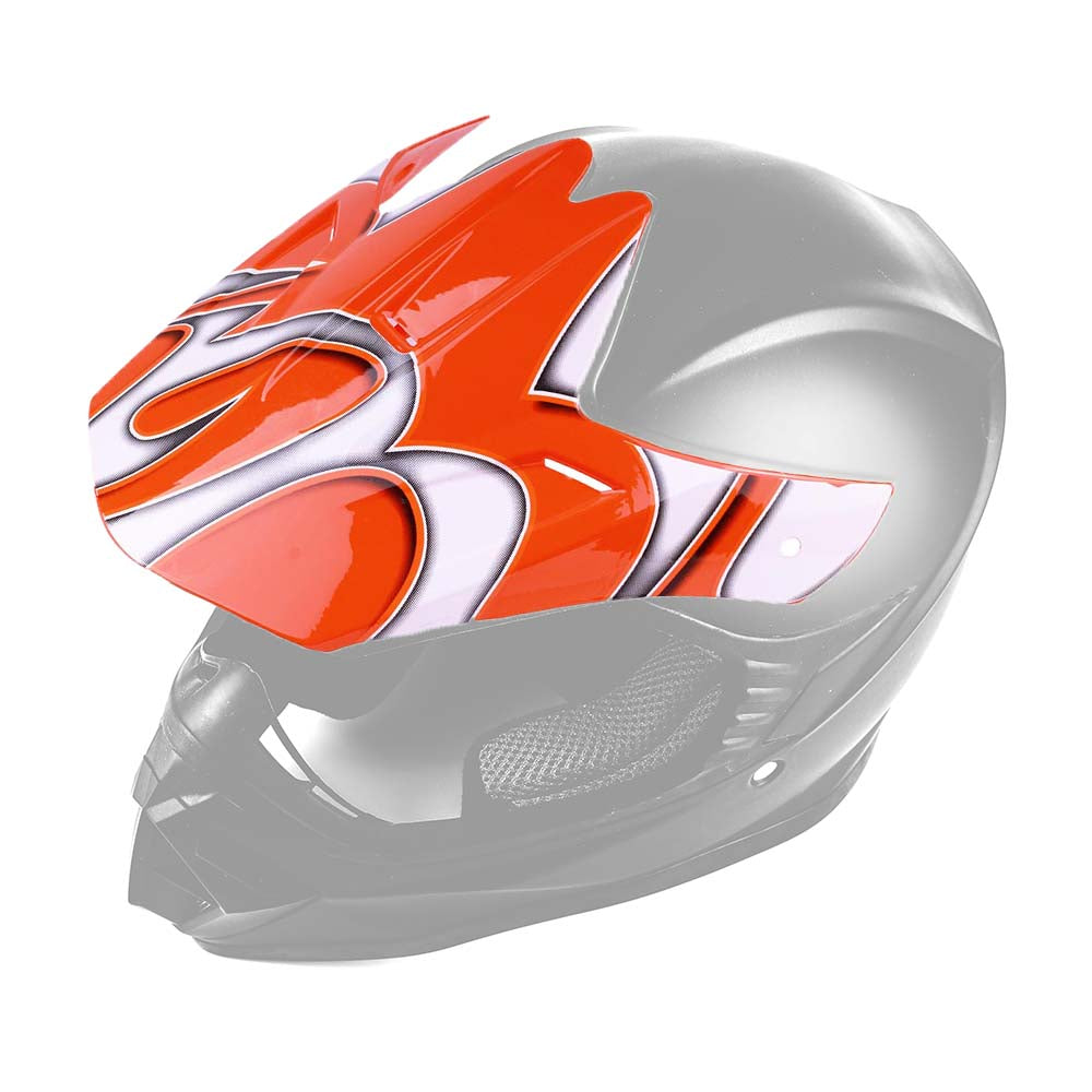 Orange Youth Off Road Replacement Visor – Typhoon Helmets