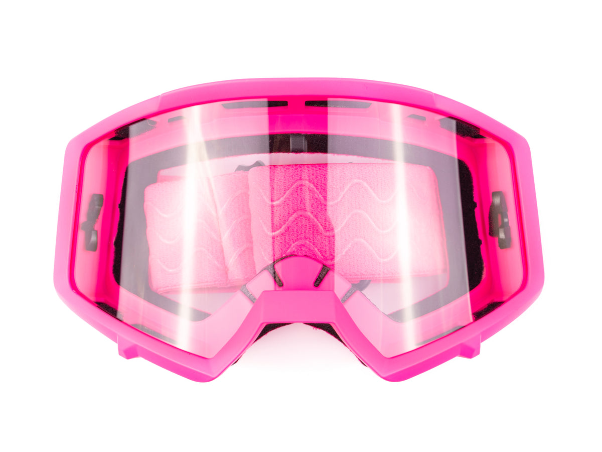 Pink Motocross ATV Off Road Goggles from Typhoon Helmets