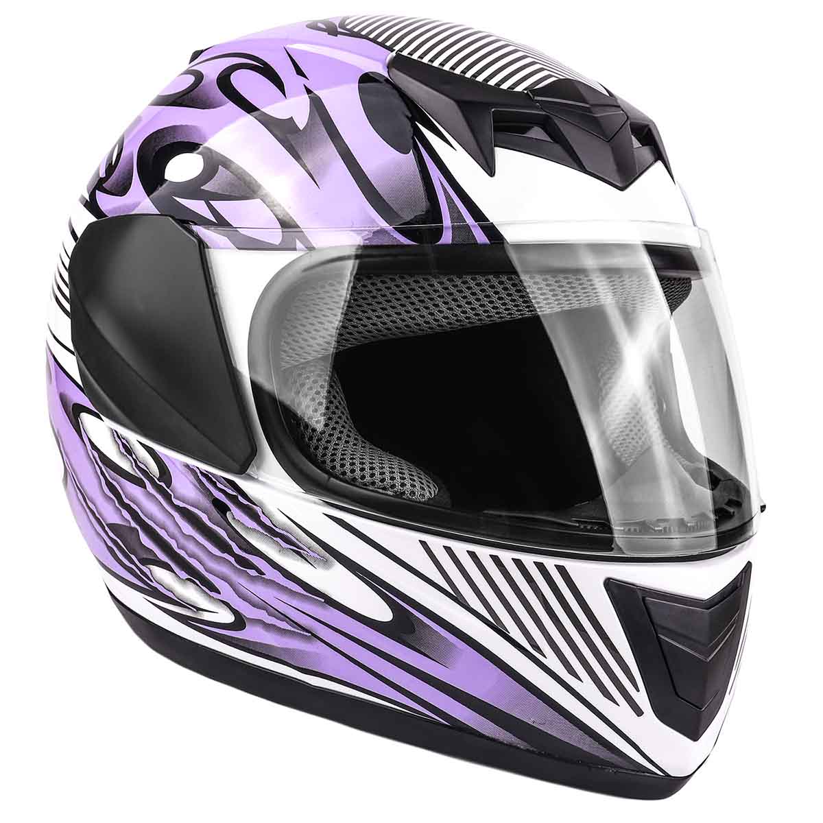 Purple Youth / Kids Full Face Motorcycle Helmet | Typhoon Helmets
