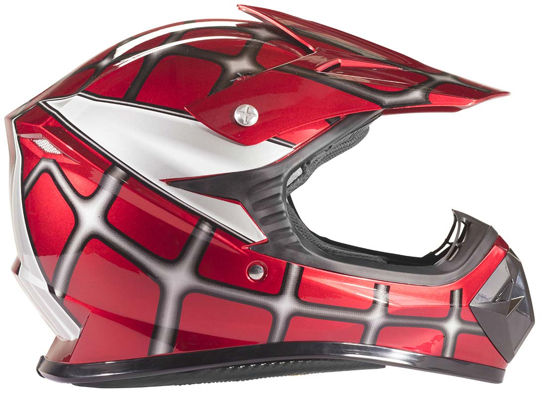 Red Youth Kids Motocross ATV Dirt Bike Helmet – Typhoon Helmets