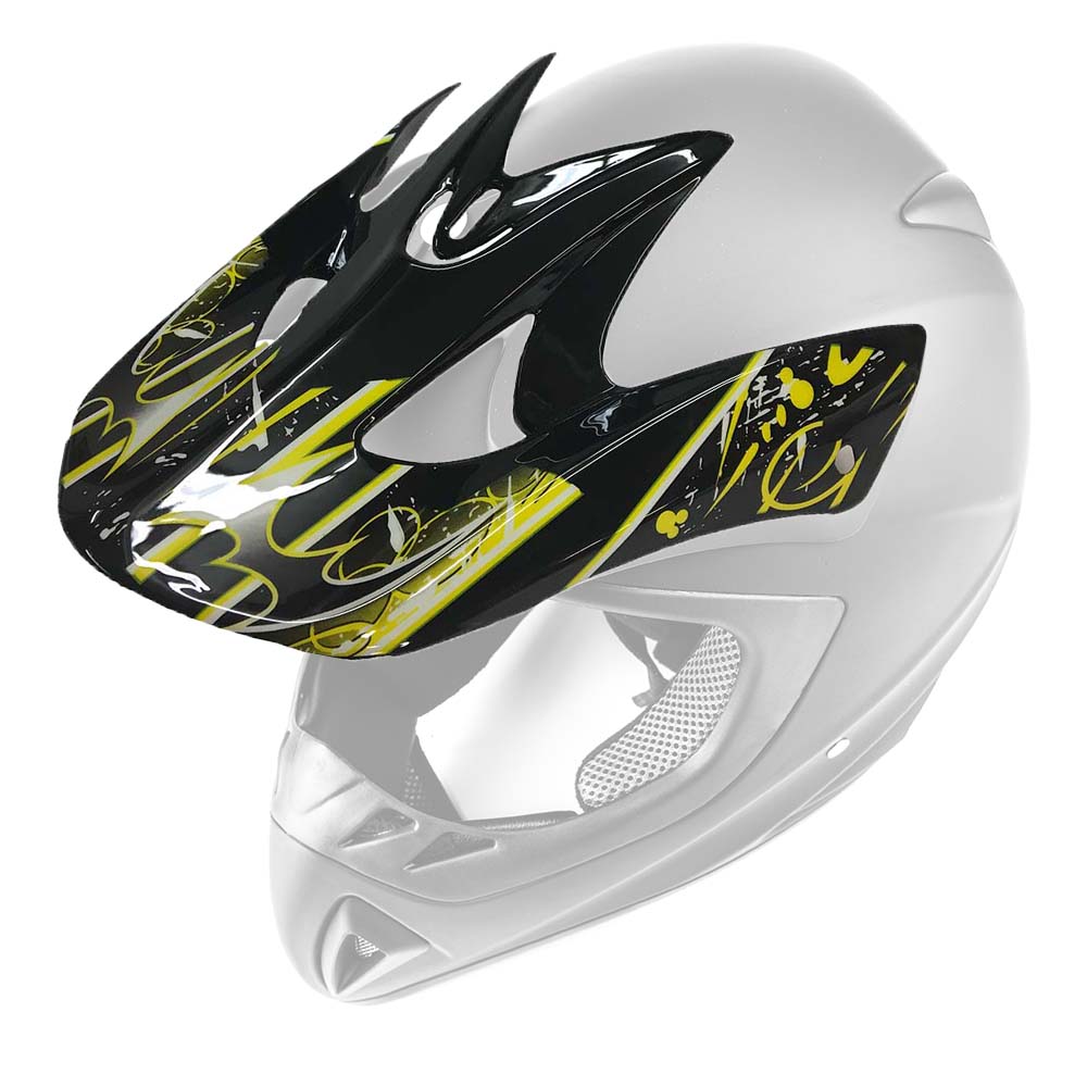 Yellow Adult Off Road Replacement Visor – Typhoon Helmets